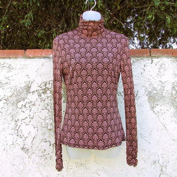 INC International Concepts | Tops | Inc Pink Brown Gold Metallic Turtle ...